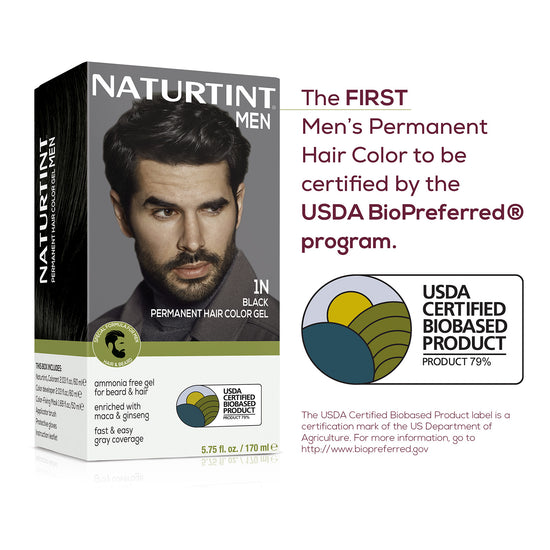Naturtint Men's Permanent Hair Color 1N Black – Naturtint USA
