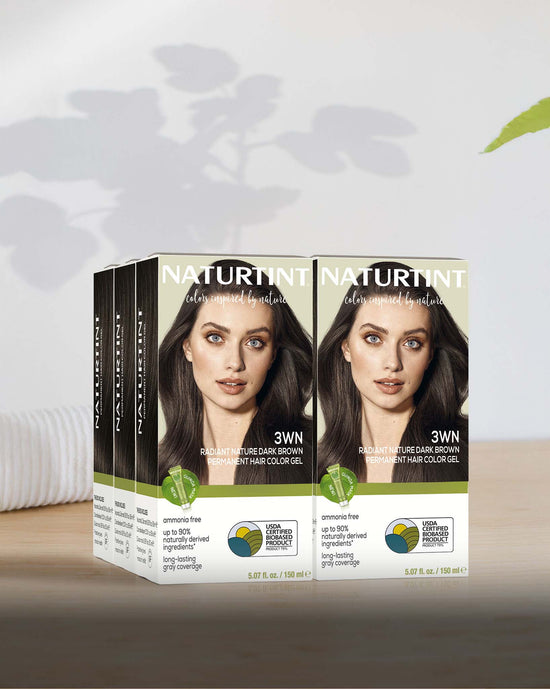 Naturtint Permanent Hair Color 3WN Radiant Nature Dark Brown (Packagin ...