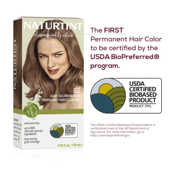 Naturtint Permanent Hair Color 6G Dark Golden Blonde (Packaging may va ...