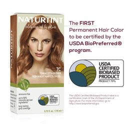 Naturtint Permanent Hair Color 7C Terracotta Blonde (Packaging may var ...
