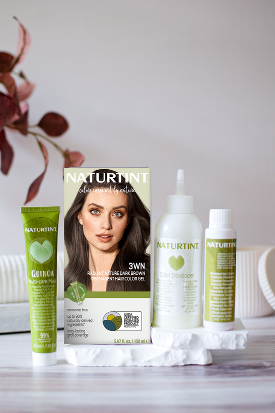 Naturtint Permanent Hair Color 3WN Radiant Nature Dark Brown (Packagin ...